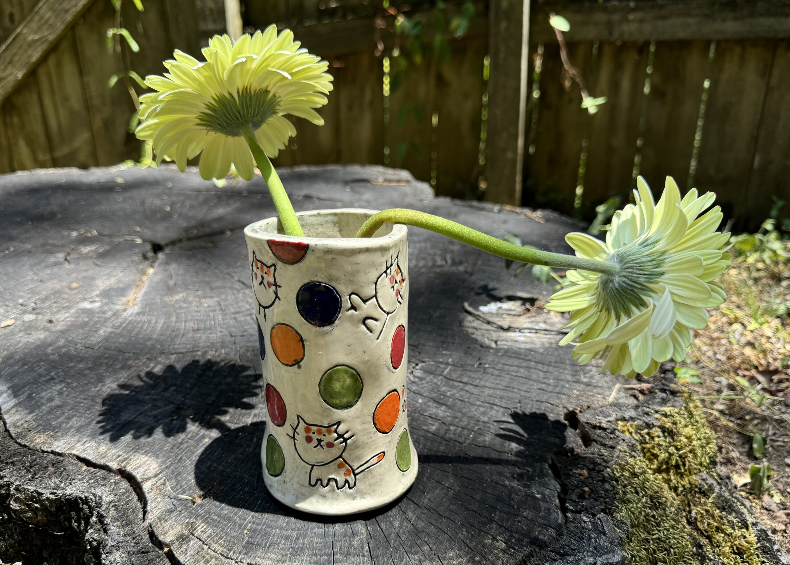Kitty Vase - Kelly Coffey Art